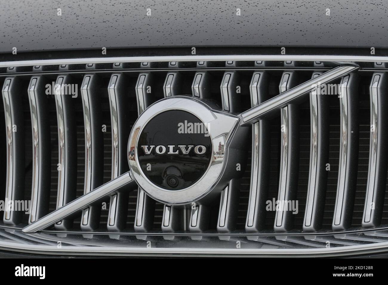 Volvo logo seen on a car outside a Volvo dealership in South Edmonton ...