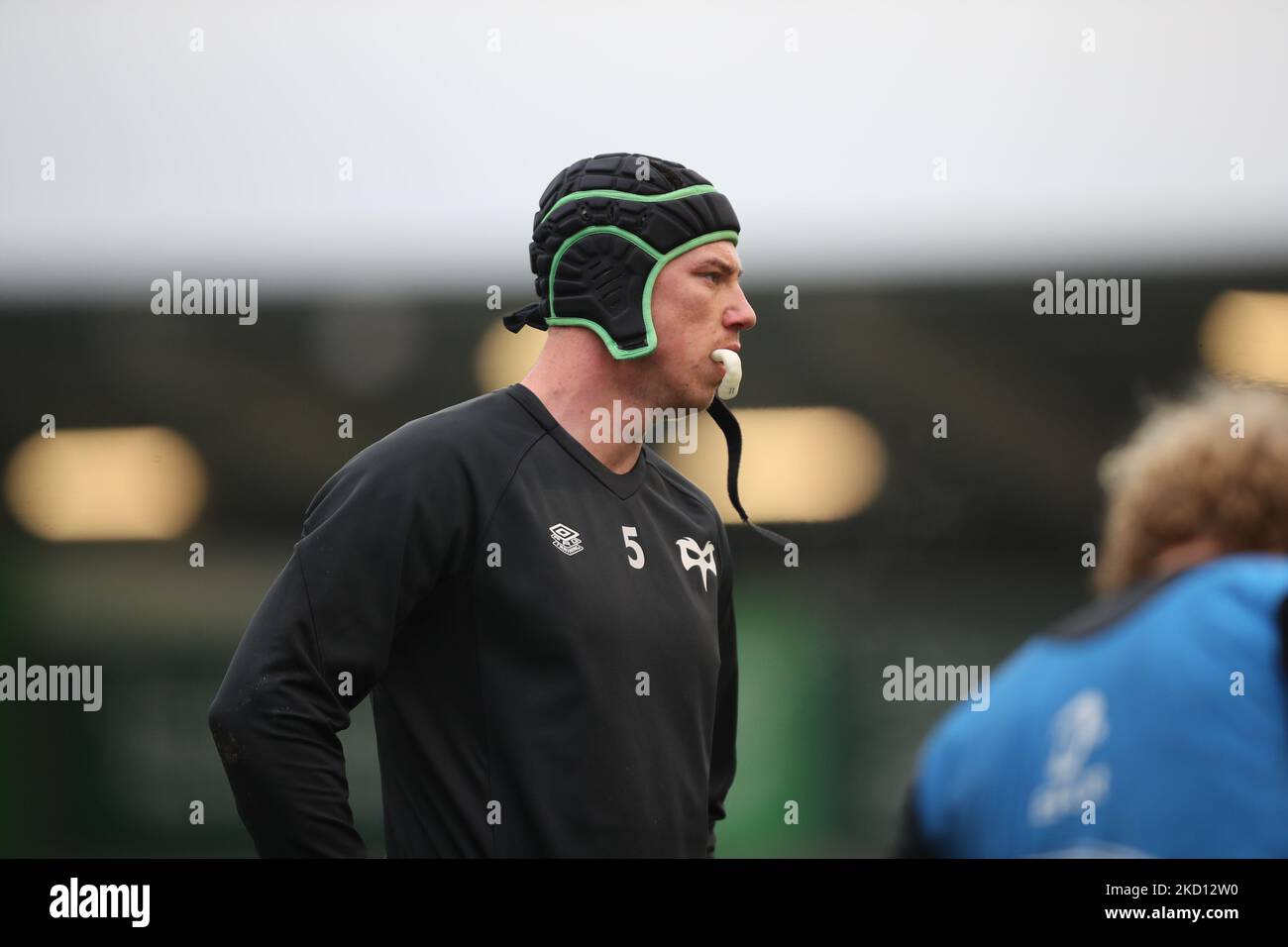 Adam Beard of Ospreys: before the European Champions Cup match between ...