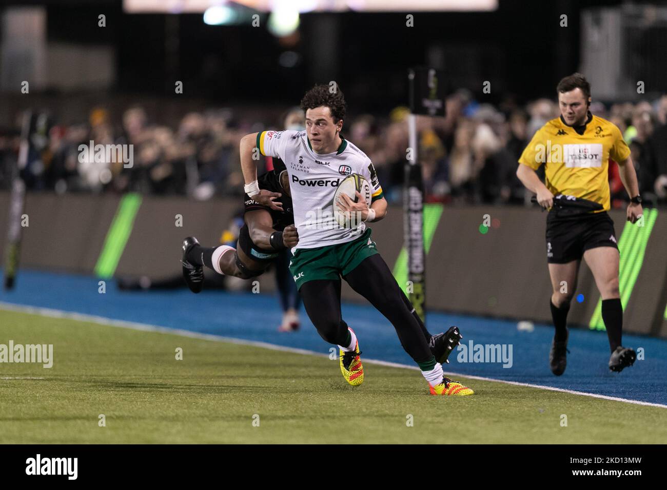 Ben Loader of London Irish runs with the ball during the European Rugby ...