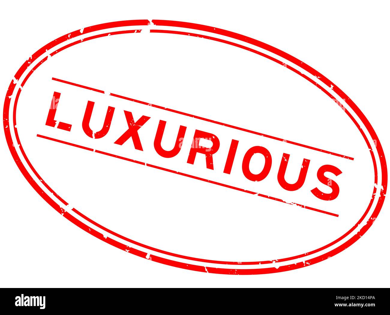 Grunge red luxurious word oval rubber seal stamp on white background Stock Vector Image & Art ...