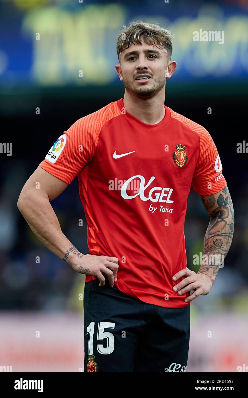 Pablo Maffeo of RCD Mallorca looks on during the La Liga Santander ...