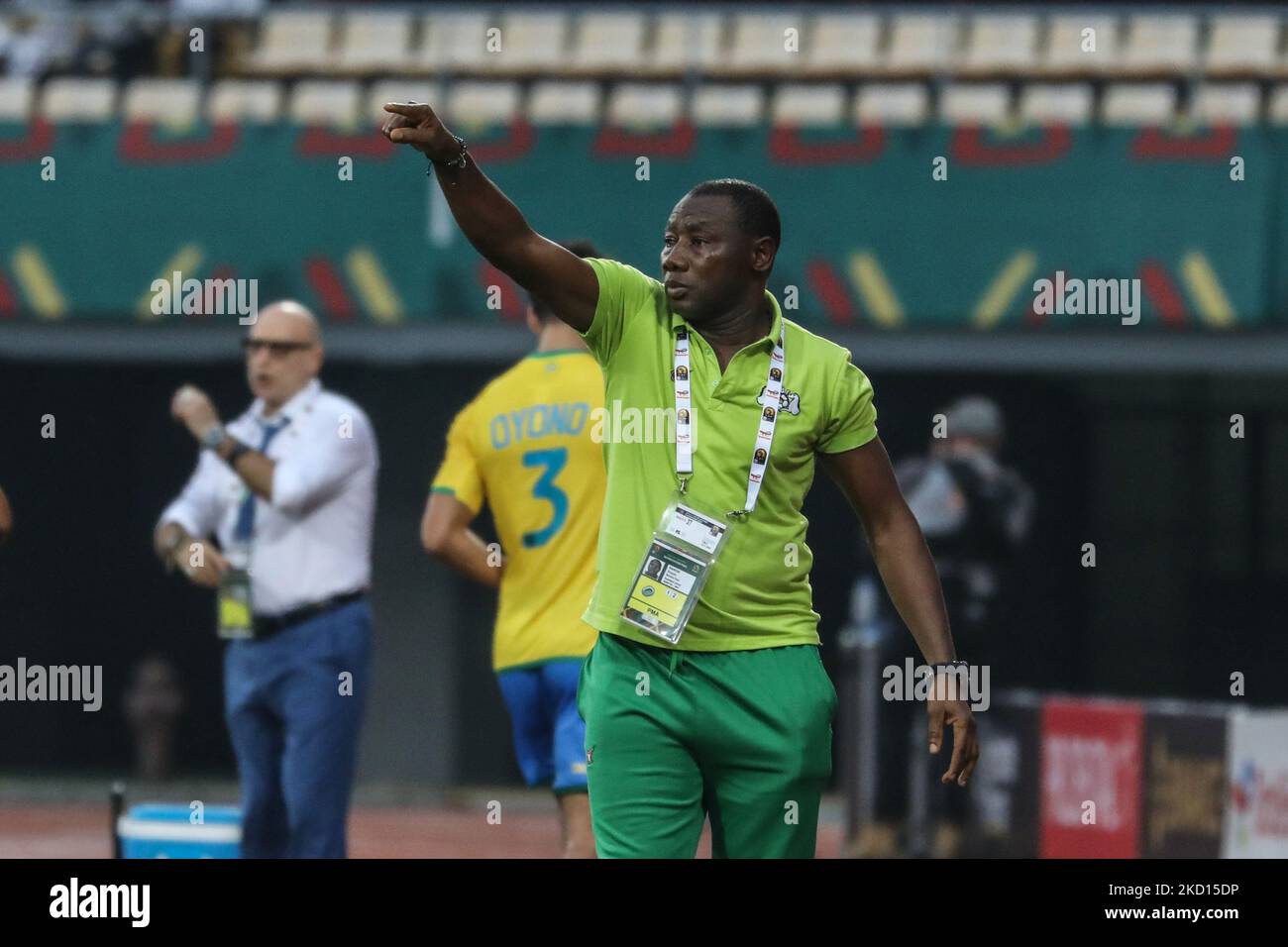 Head couch Kamou Malo of Burkina Faso team during the Round 16 of ...