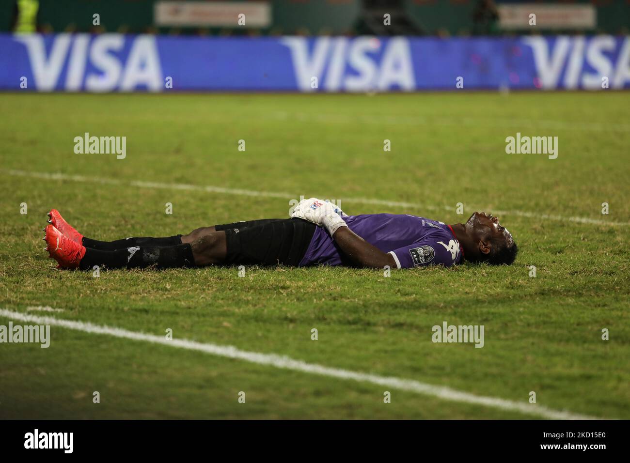(1) Jean-NoÃ«l Amonome â€ (GK) of Gabon team after unsaved penalty ...