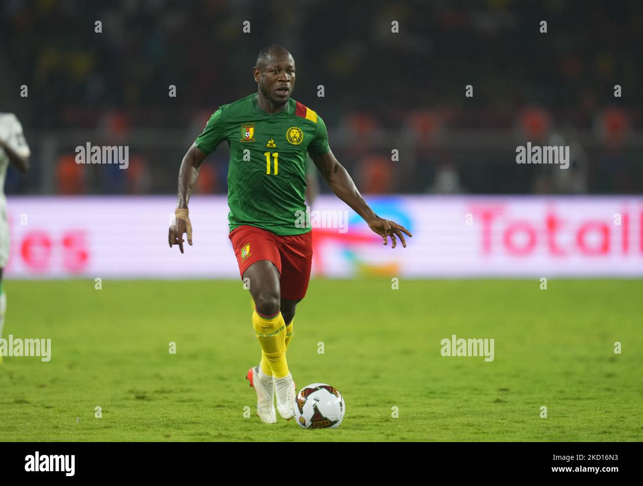 Christian Bassogog of Cameroon during Cameroun versus Comoros, African ...