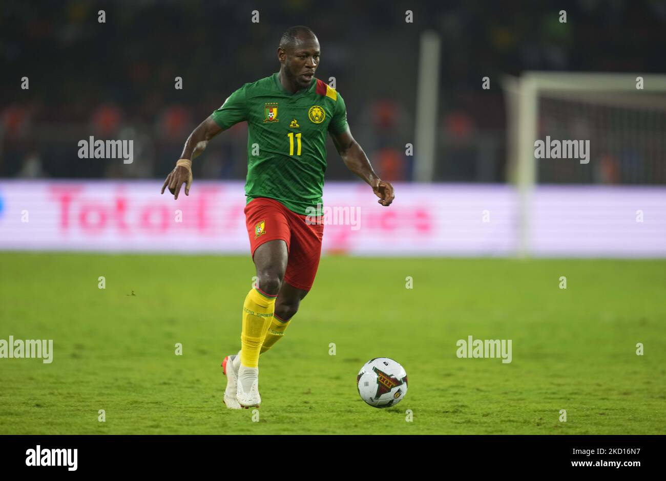 Christian Bassogog of Cameroon during Cameroun versus Comoros, African ...
