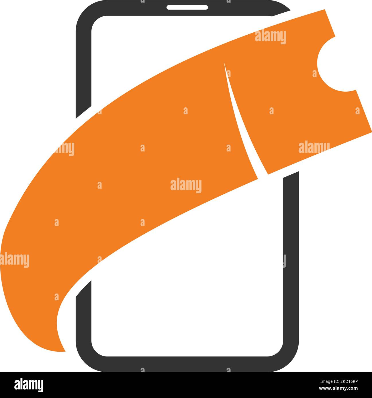 Ticket Design Concept Logo Icon Illustration Brand Identity Stock ...