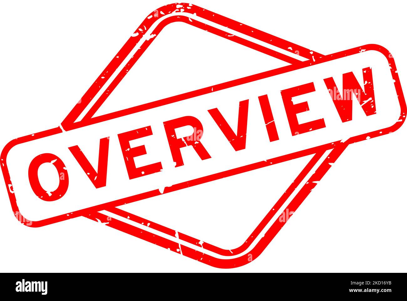 Grunge red overview word rubber seal stamp on white background Stock Vector Image & Art - Alamy
