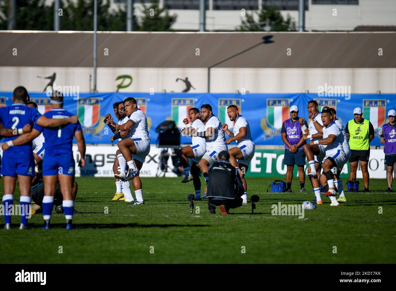 Plebiscito stadium, Padua, Italy, November 05, 2022, The Samoa players ...
