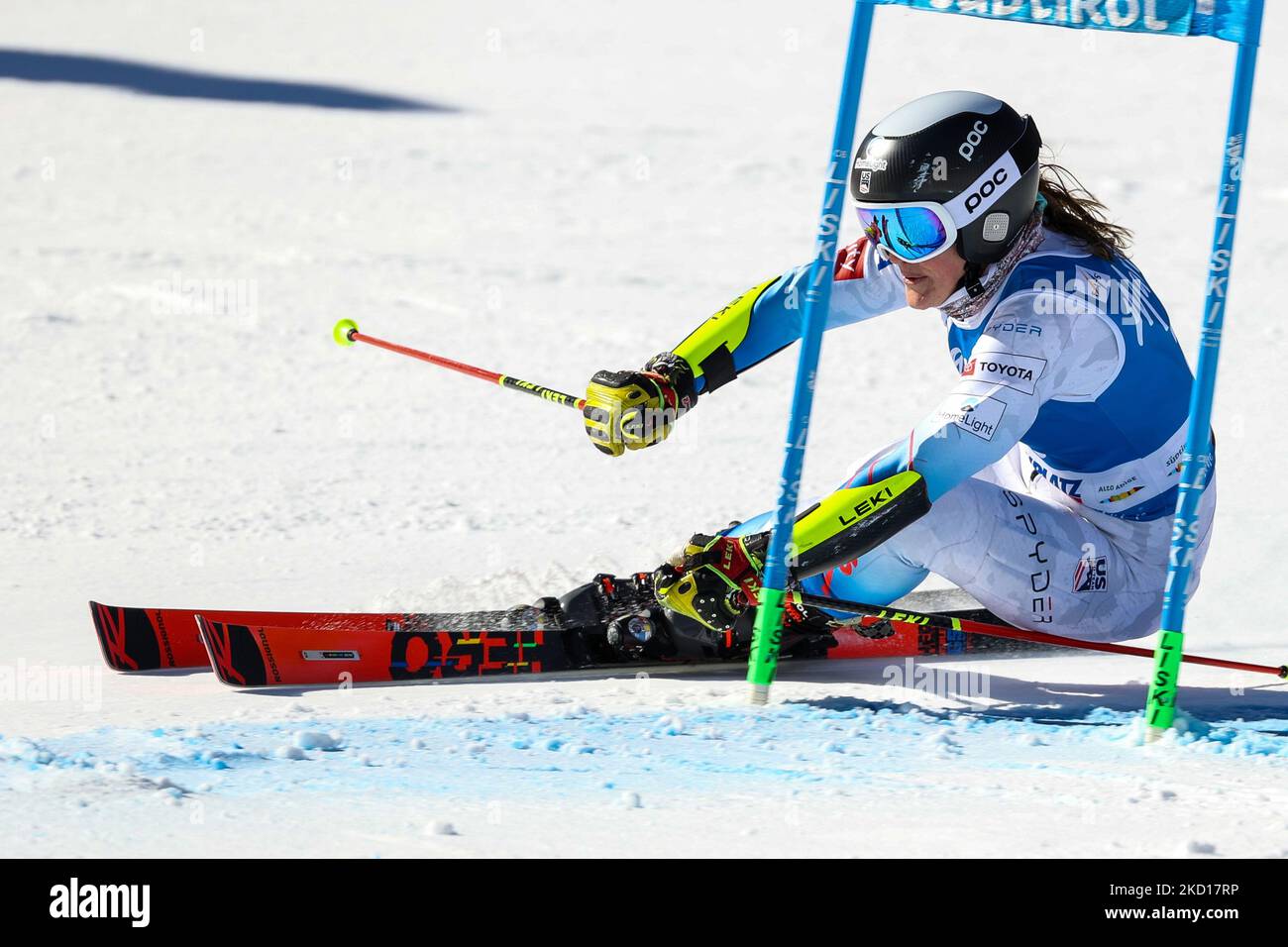 Paula MOLTZAN (USA) during the alpine ski race 2022 FIS Ski World Cup ...