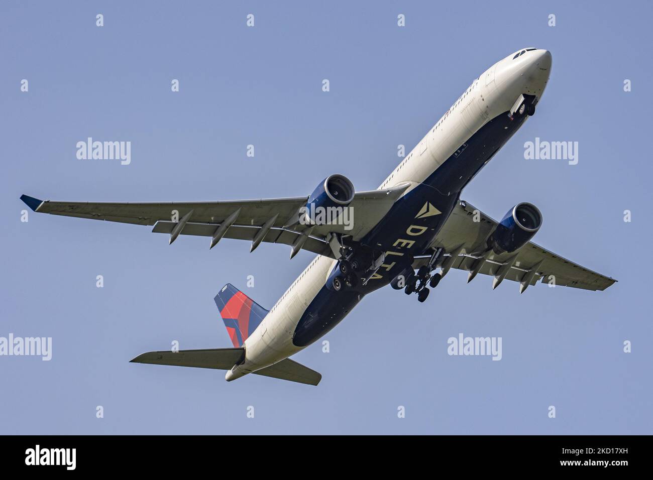 Delta Air Lines Airbus A330-300 aircraft as seen during take off and ...