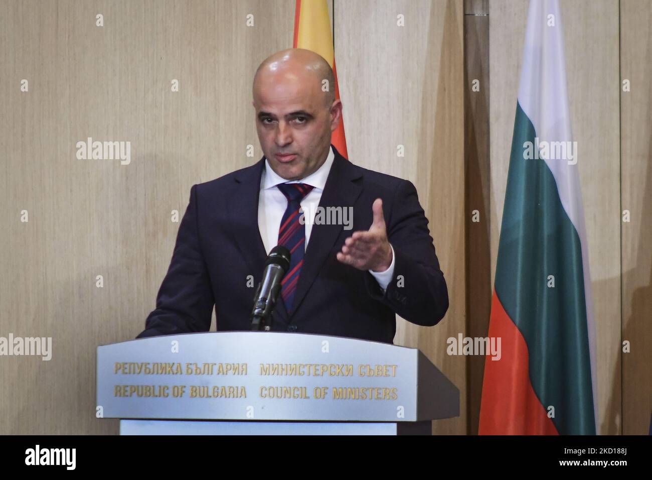 Prime Minister of North Macedonia Dimitar Kovacevski during joint ...