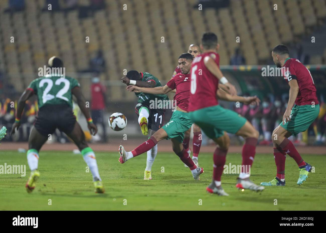 Gabadinho Mhango of Malawi scoring their first goal during Morocco ...