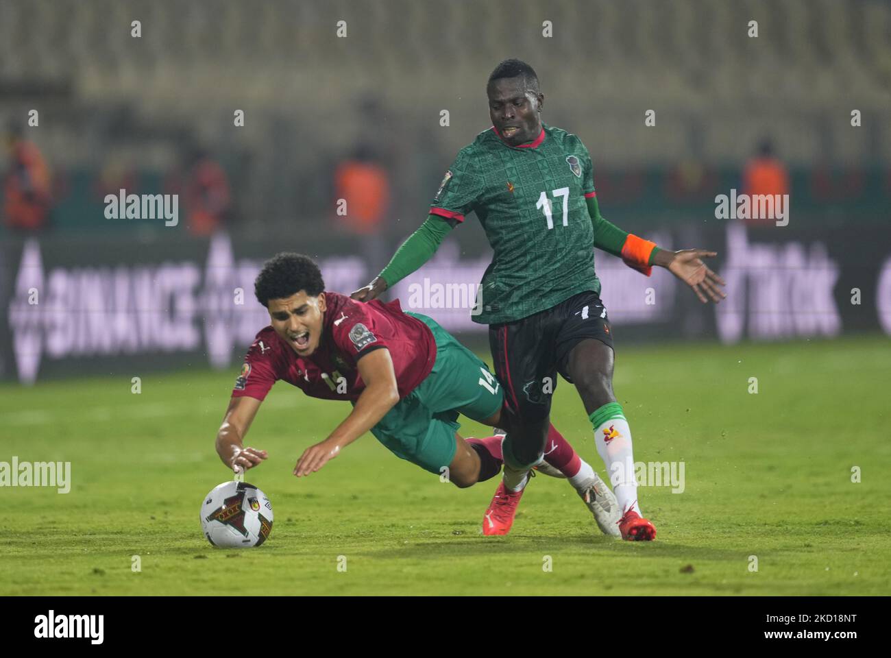Zakaria Aboukhlal of Morocco and JOhn Banda of Malawi during Morocco ...