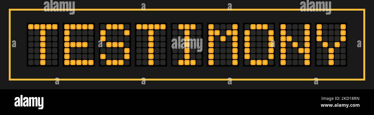 Orange color led banner in word testimony on black background Stock ...