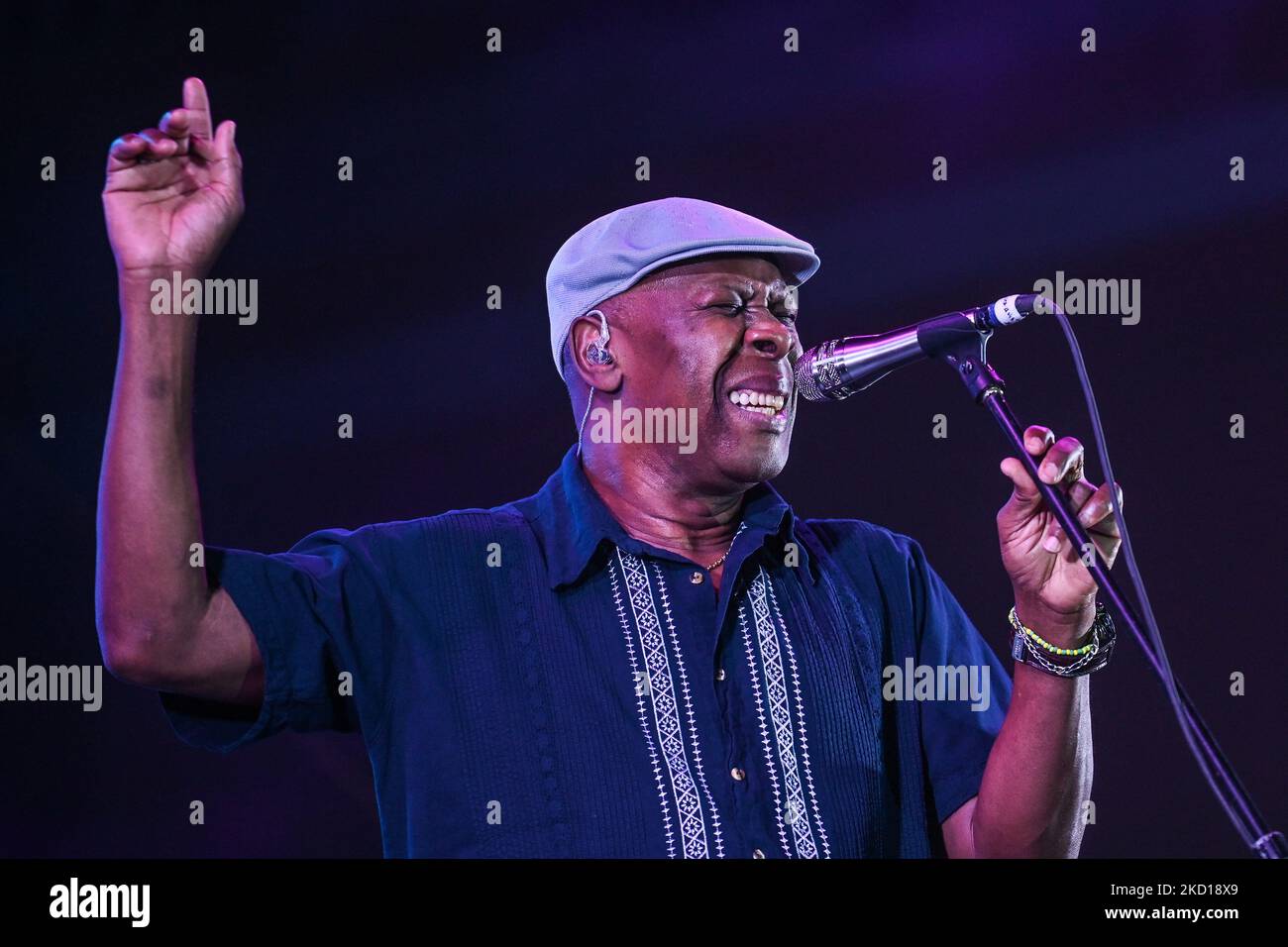 Ibrahim Ferrer Jr. performs during the closing day of Merida Fest 2022 ...