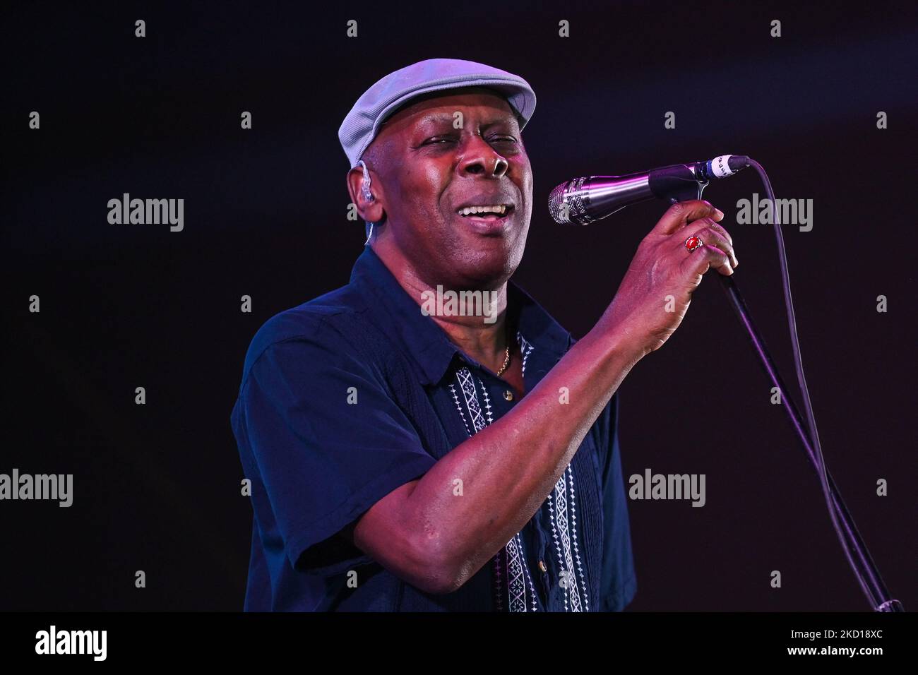Ibrahim Ferrer Jr. performs during the closing day of Merida Fest 2022 ...
