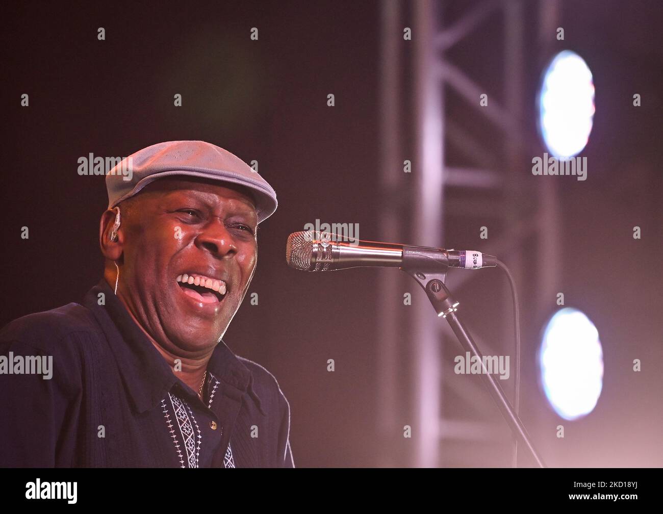 Ibrahim Ferrer Jr. performs during the closing day of Merida Fest 2022 ...
