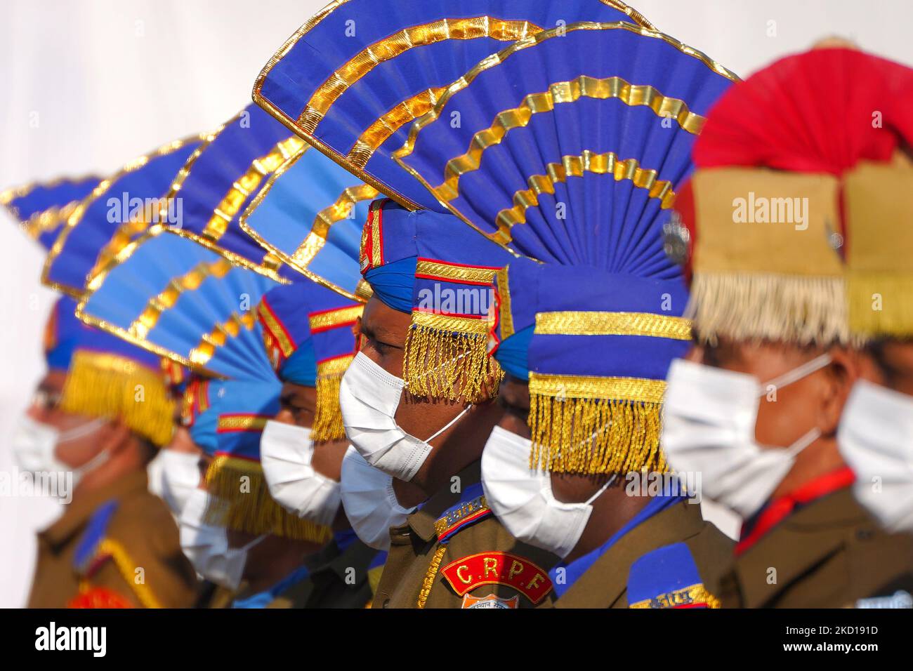 Central Reserve Police Force (CRPF) contingent march during the Indian ...