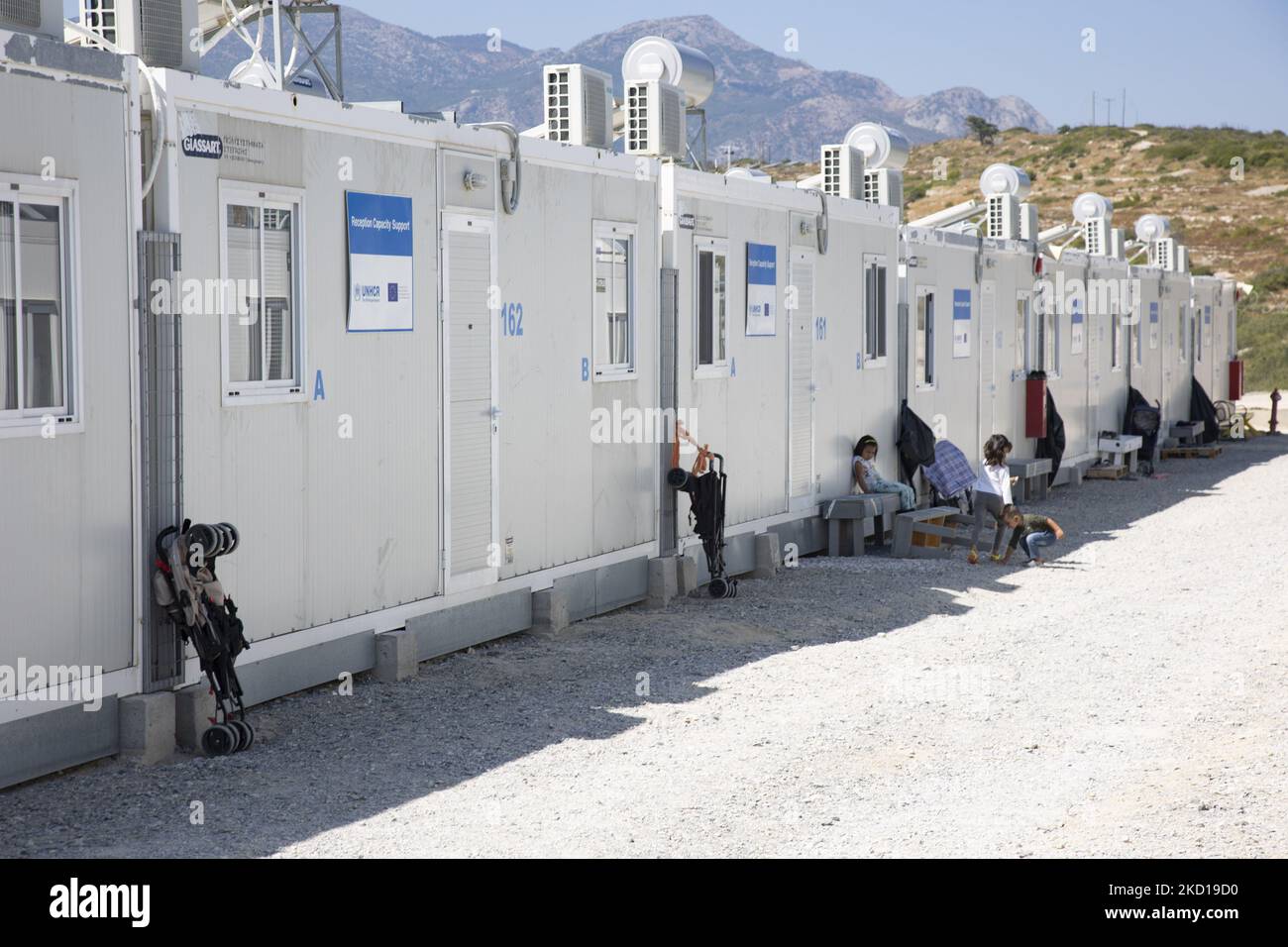 Inside the new Refugee camp in Samos island that has been created in ...