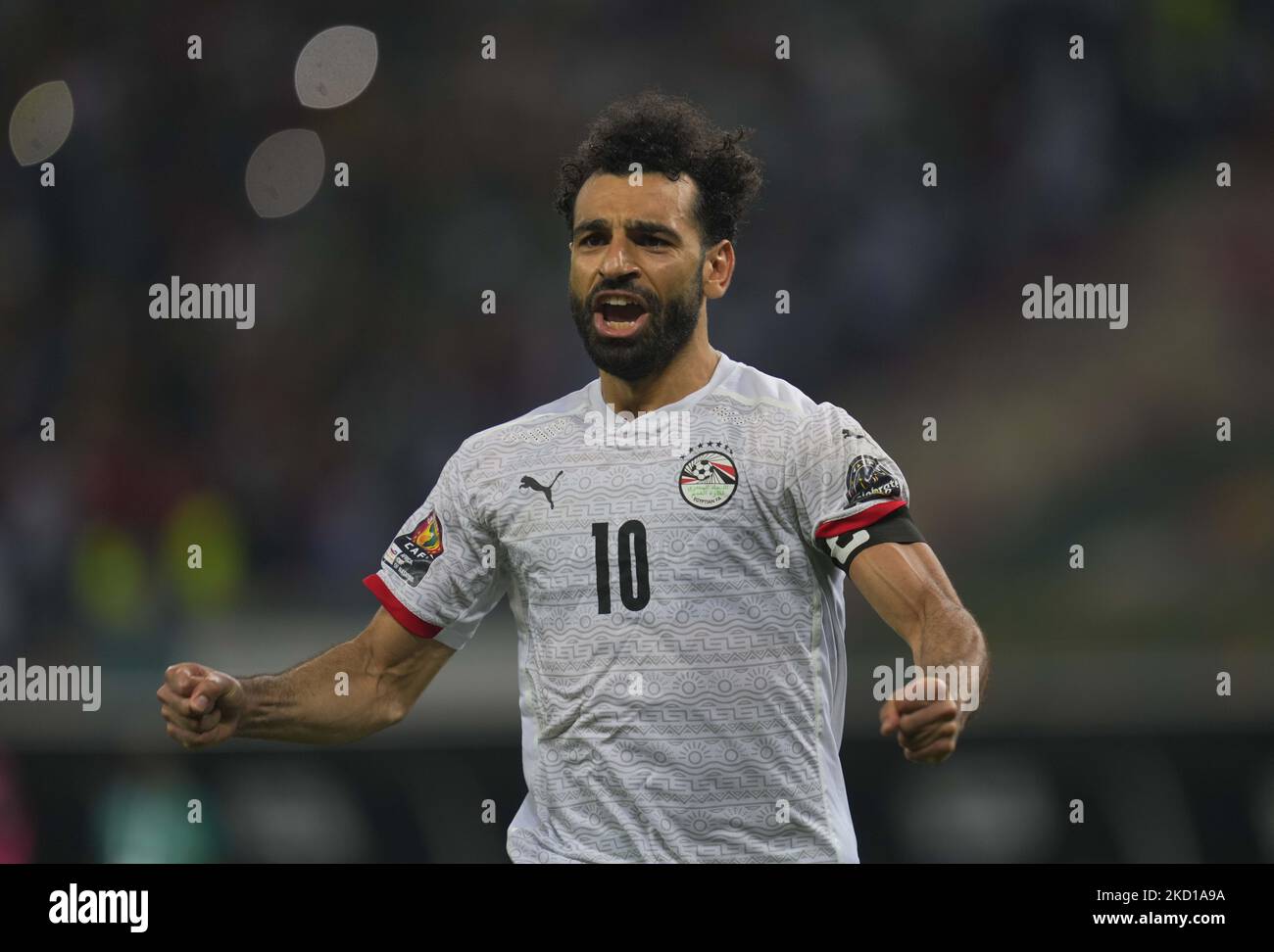Mohamed Salah (captain) of Egypt celebrating Egypts victory after ...