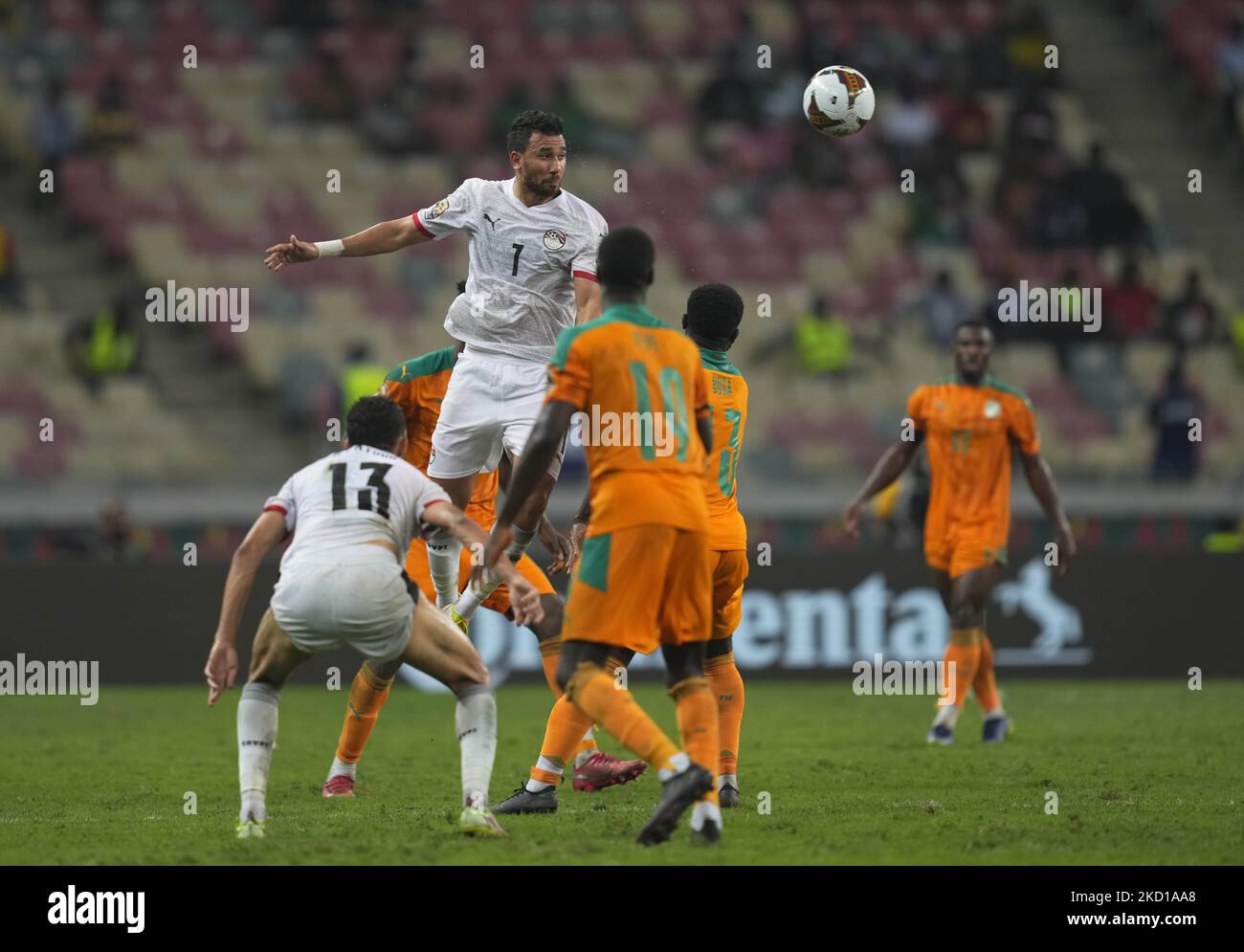 Trézéguet of Egypt during Egypt versus Ivory Coast, African Cup of ...