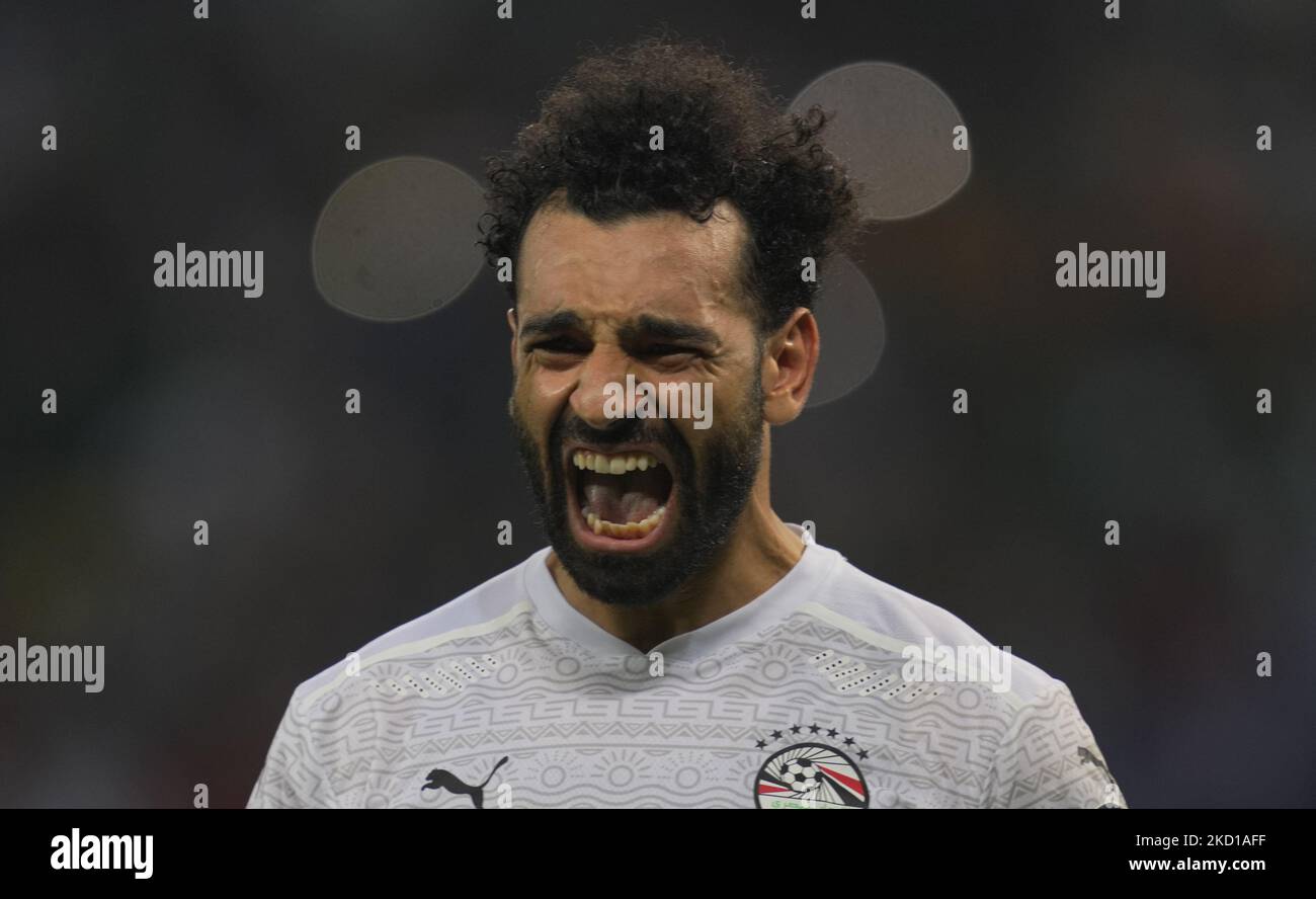 Mohamed Salah (captain) of Egypt celebrating Egypts victory after ...