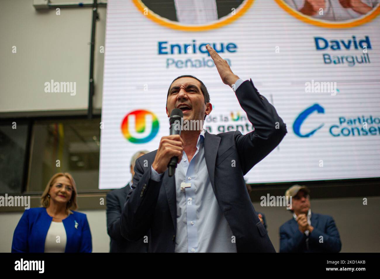 Pre-Candidate of the political party 'Partido Conservador' during the ...
