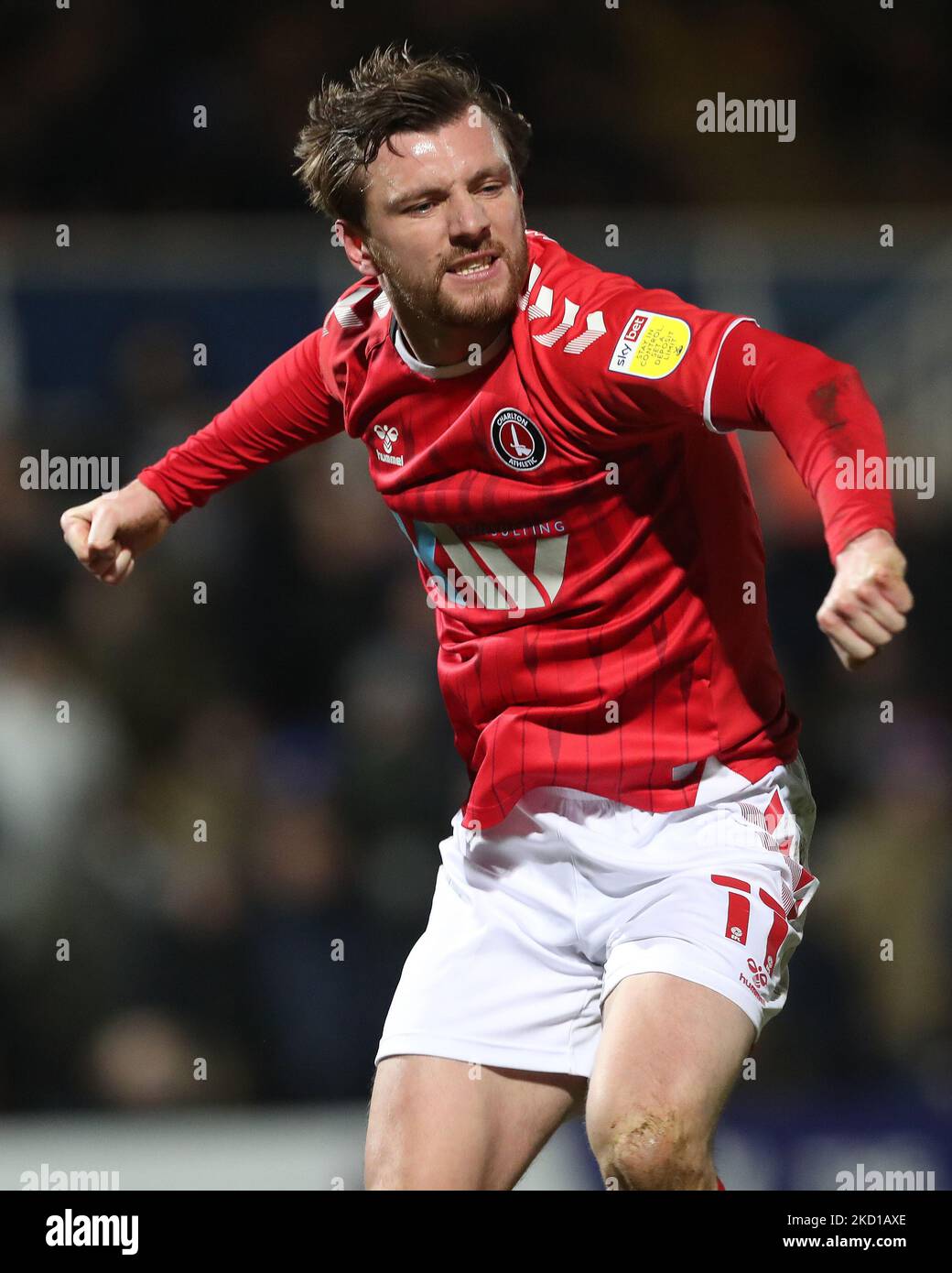 Charlton Athletic's Alex Gilbey celebrates after scoring their second ...