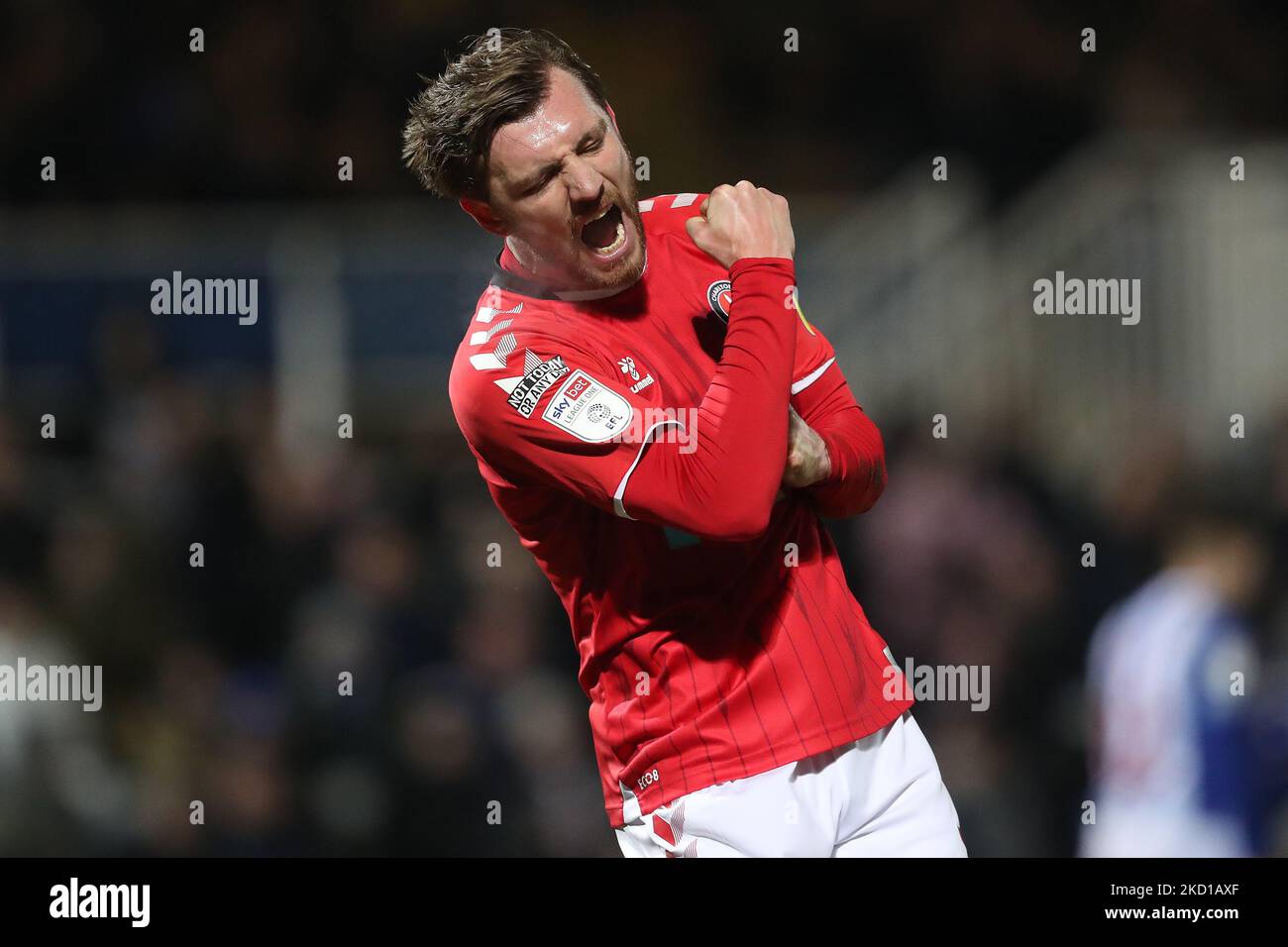 Charlton Athletic's Alex Gilbey celebrates after scoring their second ...