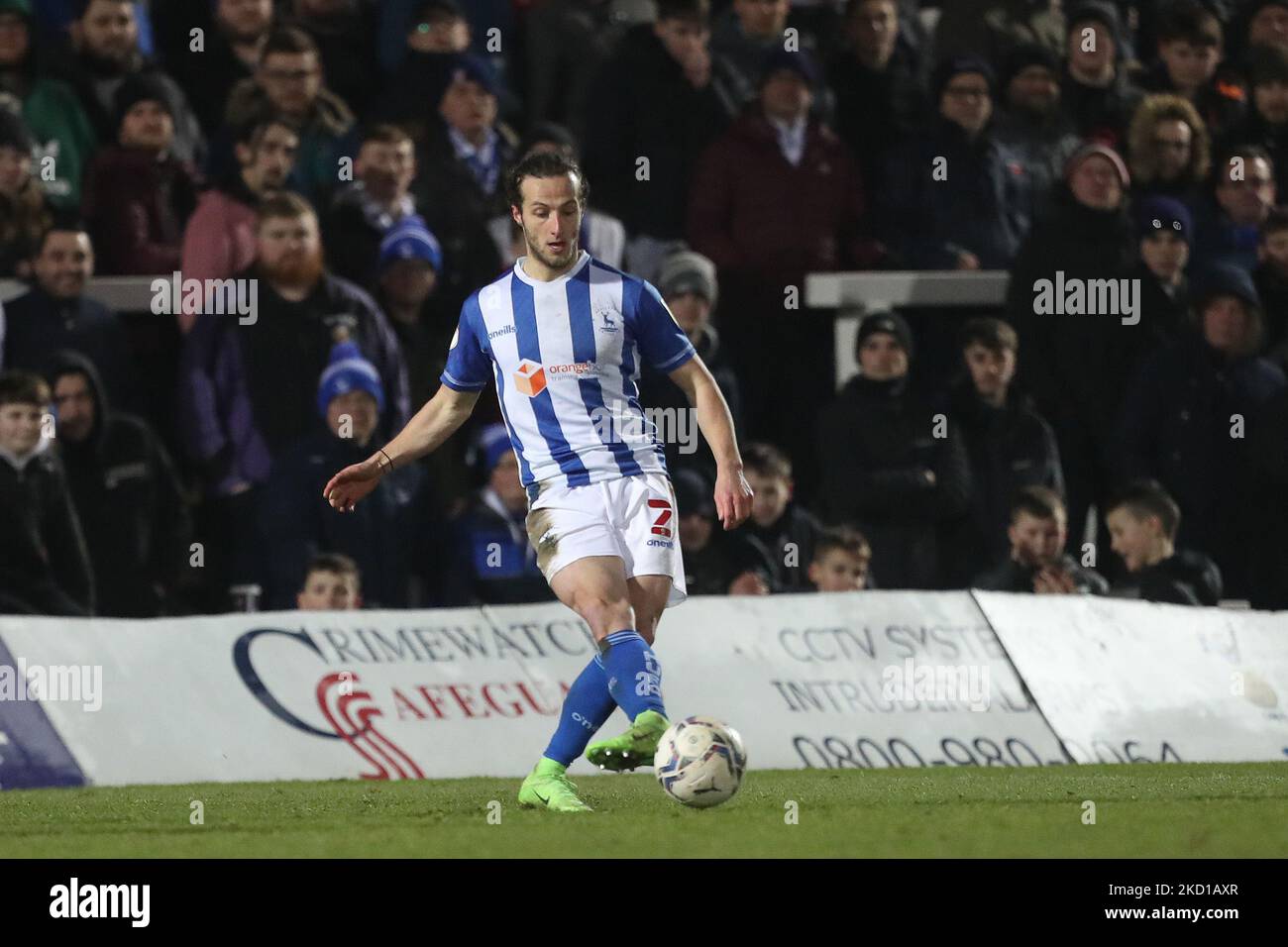 Jamie Sterry of Hartlepool United during the EFL Trophy Quarter Final ...