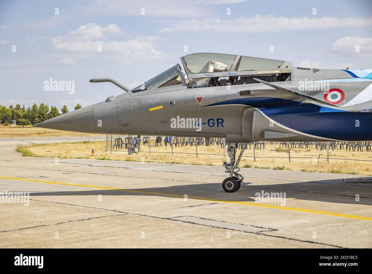 A French air force ( Armée de l'Air et de l'Espace Dassault Rafale solo ...