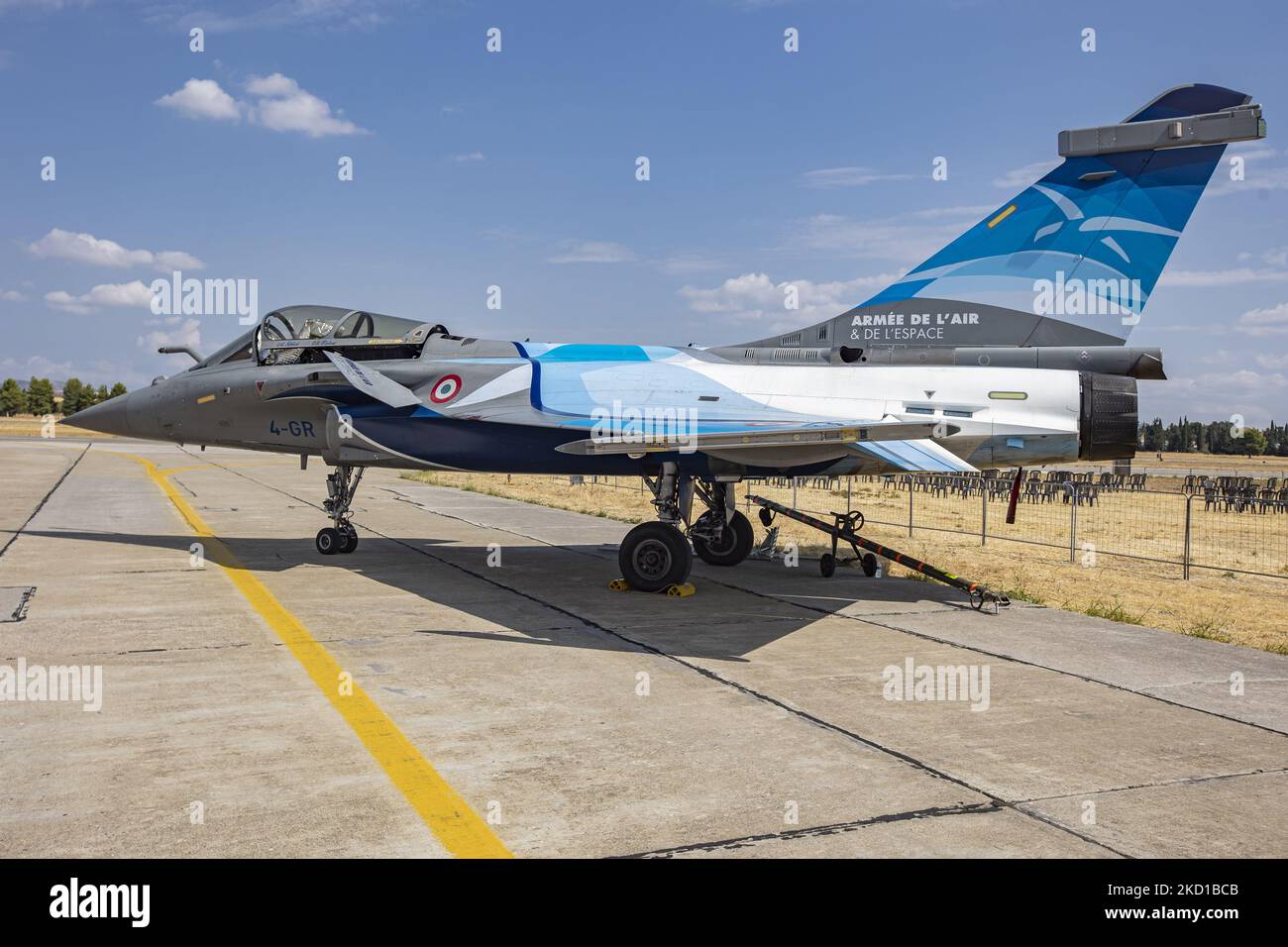 A French air force ( Armée de l'Air et de l'Espace Dassault Rafale solo ...