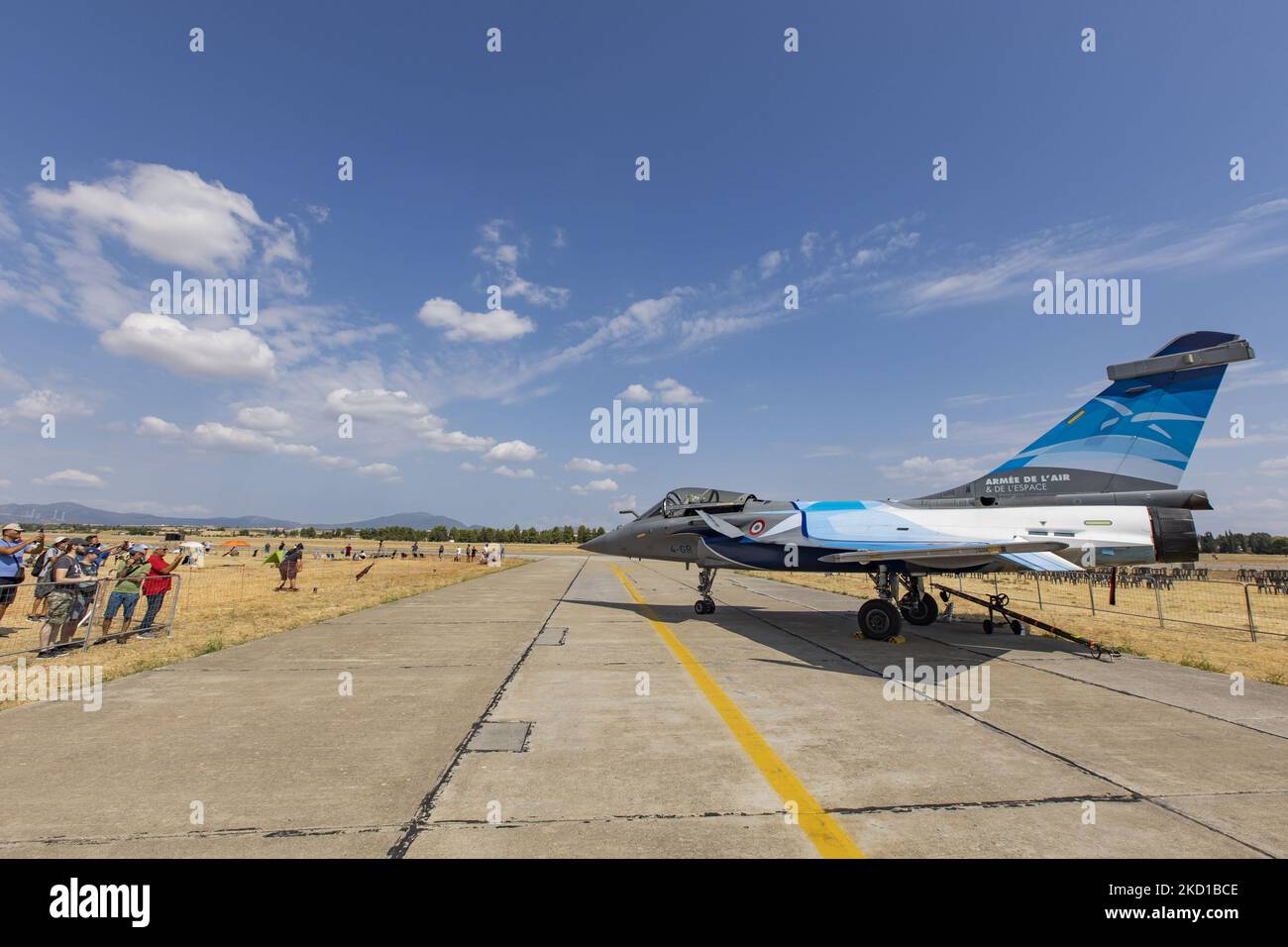 A French air force ( Armée de l'Air et de l'Espace Dassault Rafale solo ...