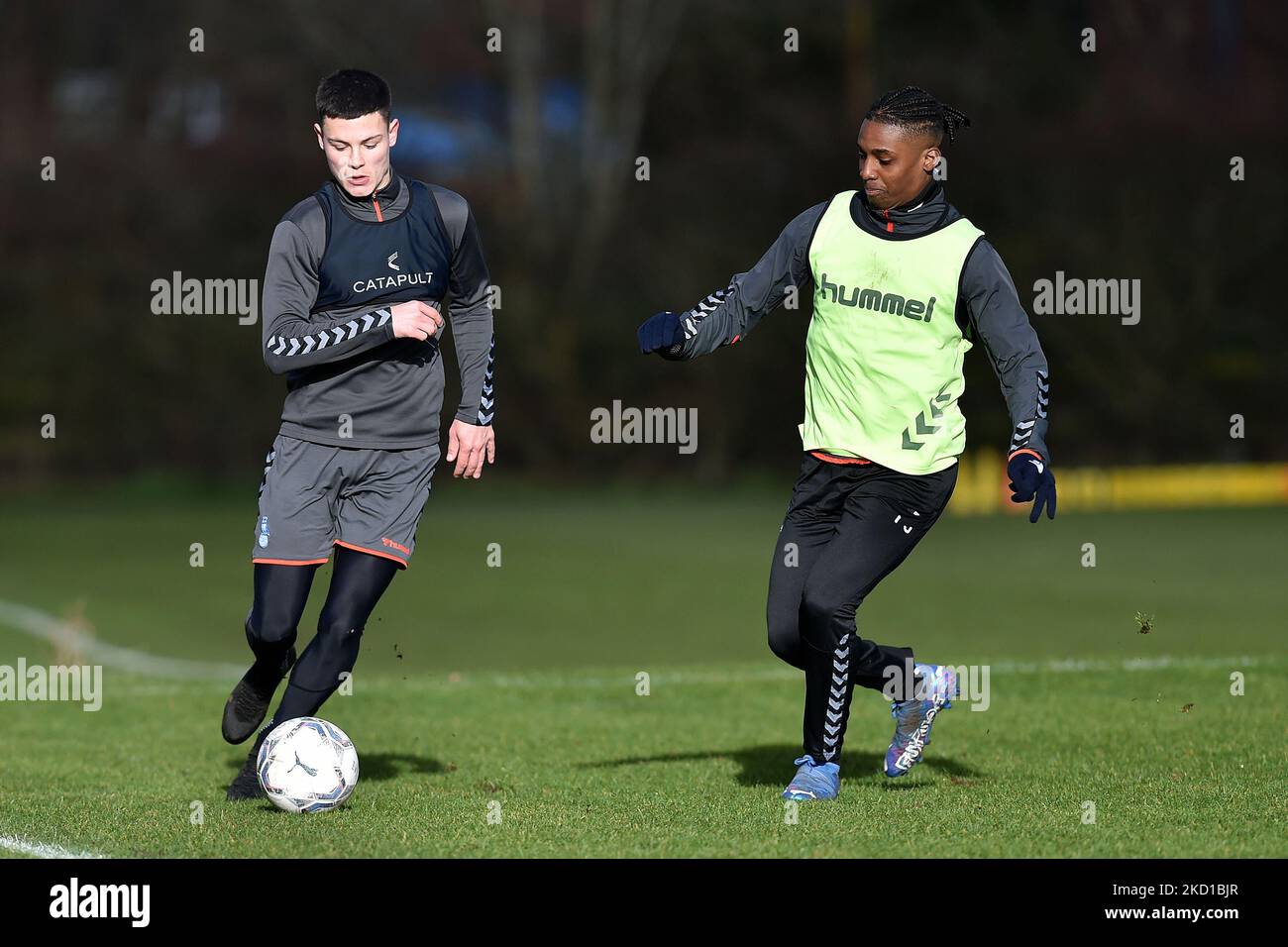 Oldham Athletic's Alex Hunt and Oldham Athletic's Dylan Fage during ...