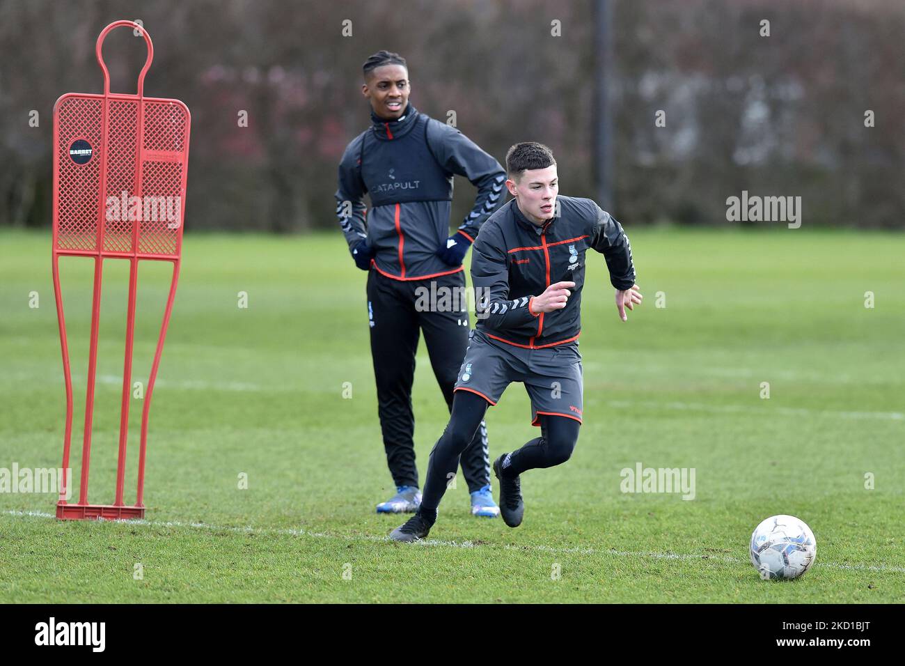 Oldham Athletic's Alex Hunt and Oldham Athletic's Dylan Fage during ...
