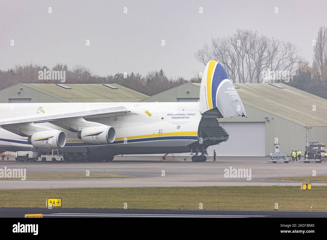 The Antonov An-124 Ruslan is a large, strategic airlift, four-engined ...