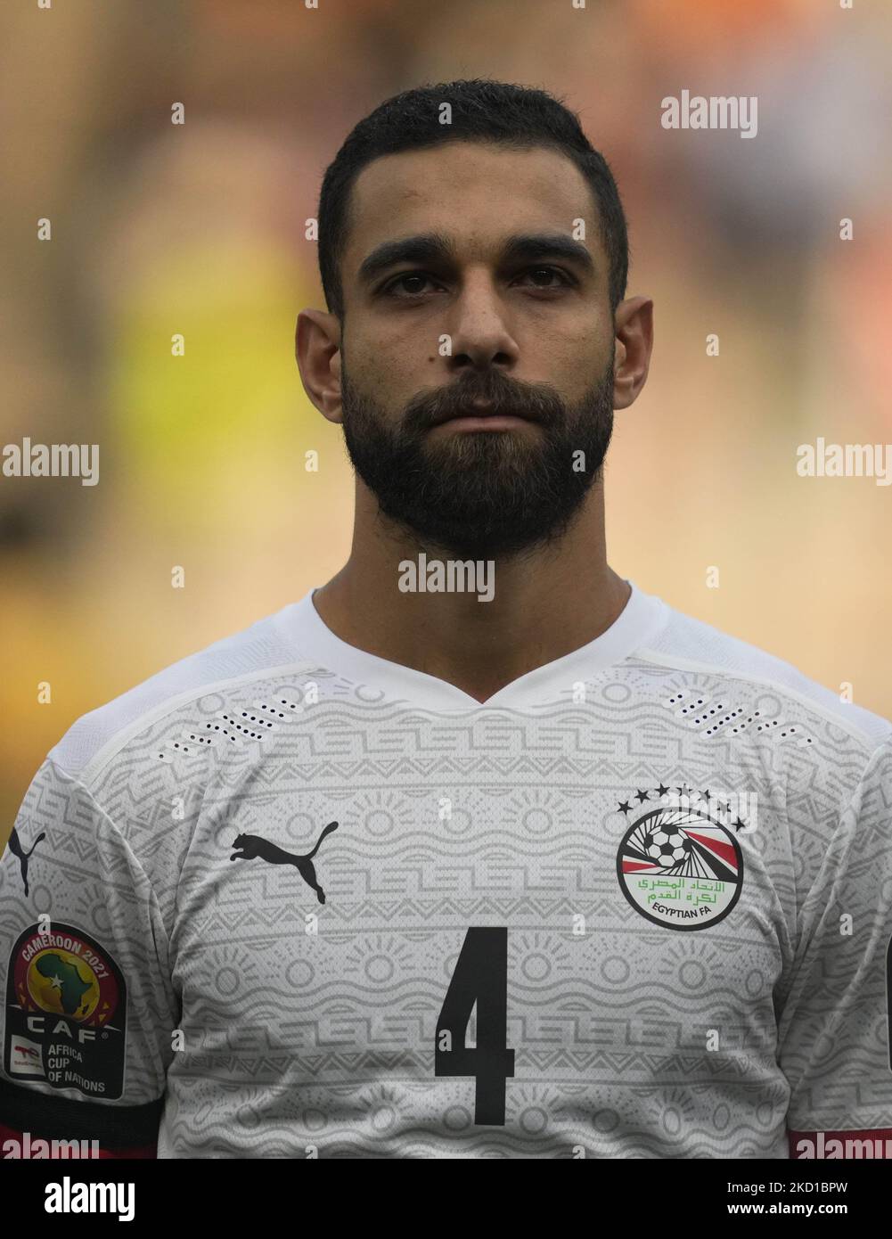 Amr El Solia of Egypt during Egypt versus Ivory Coast, African Cup of Nations, at Ahmadou Ahidjo ...