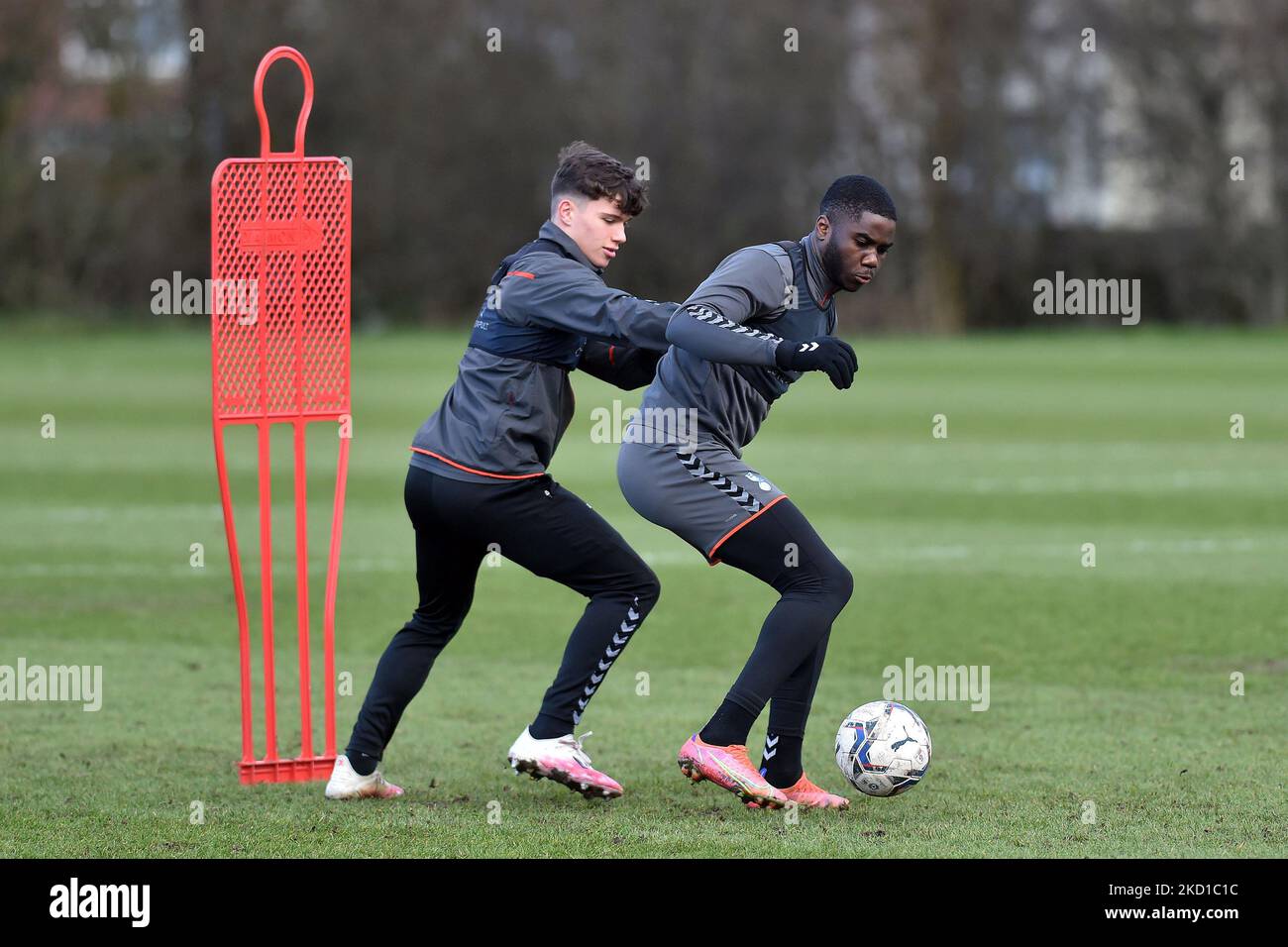 Oldham Athletic's Benny Couto and Oldham Athletic's Junior Luamba ...