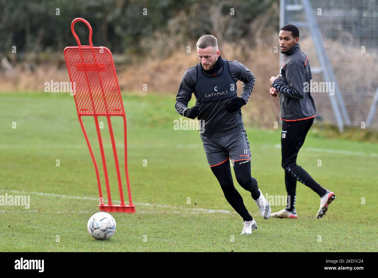 Oldham Athletic's Jack Stobbs during training at Chapel Road, Oldham on ...