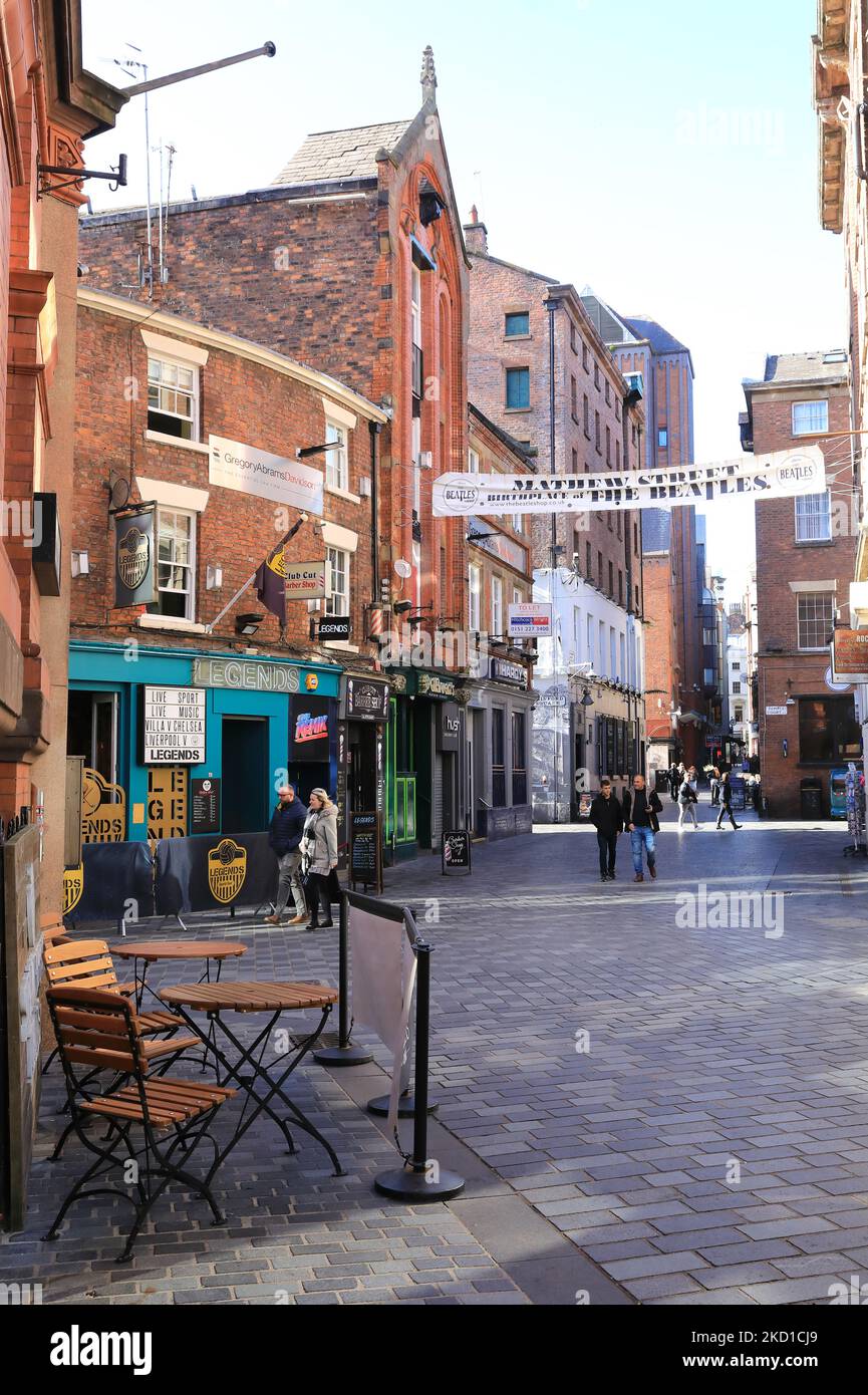 Tourist destination, Matthew Street known as Beatles Street, in ...