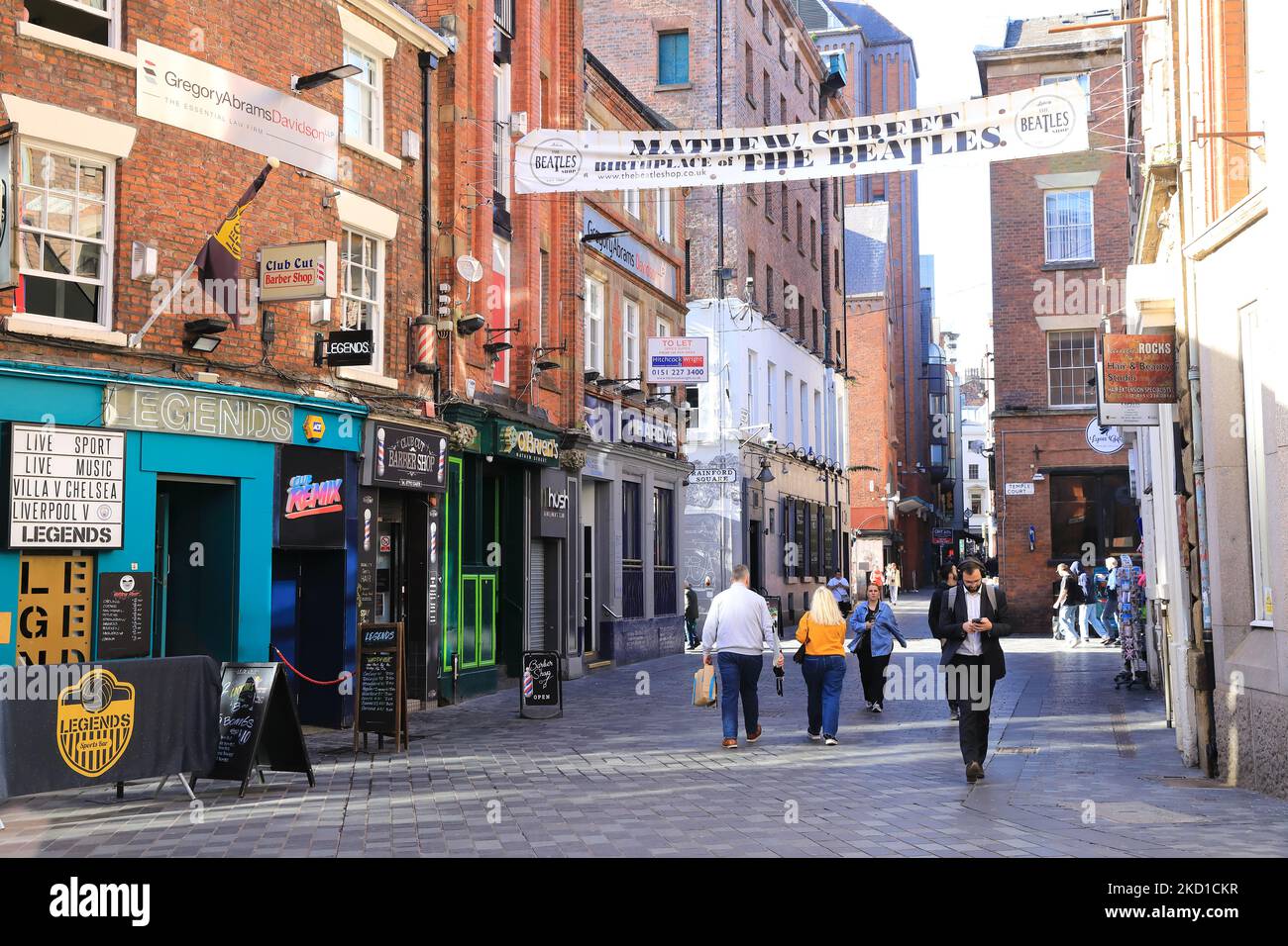 Tourist destination, Matthew Street known as Beatles Street, in ...