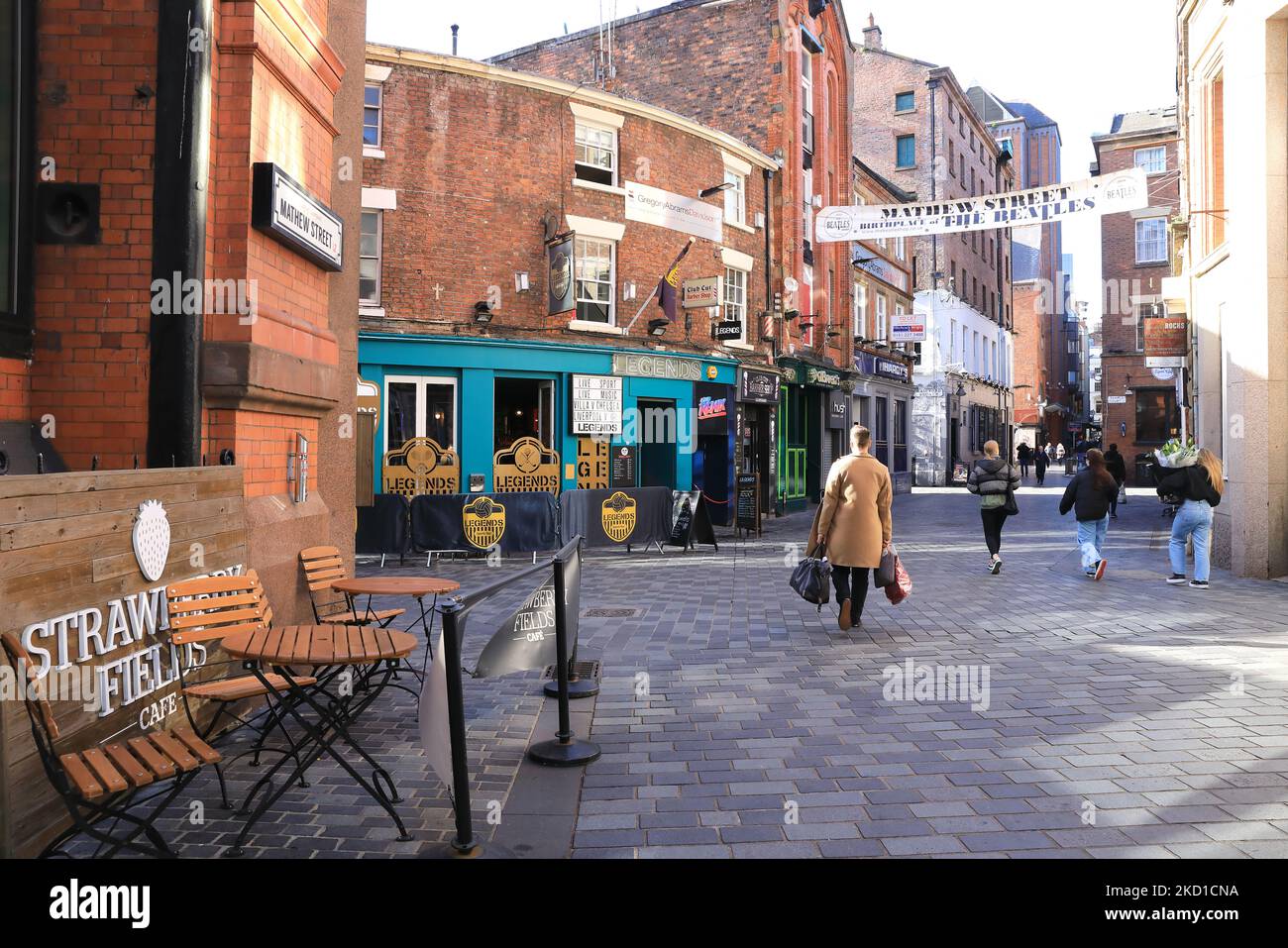 Tourist destination, Matthew Street known as Beatles Street, in ...