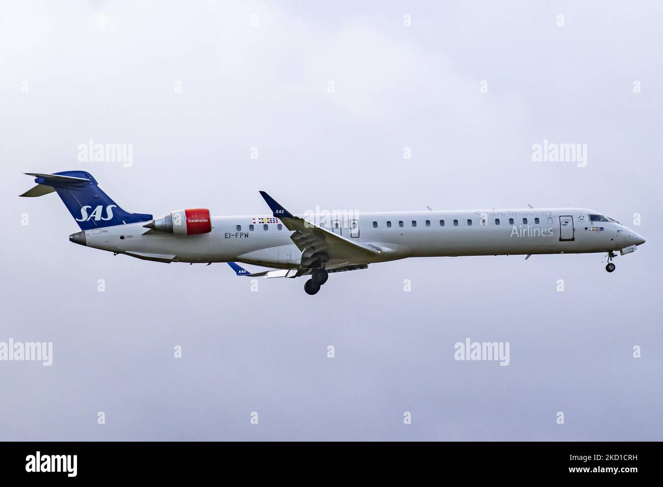 SAS Scandinavian Airlines Bombardier Mitsubishi CRJ-900 aircraft as ...