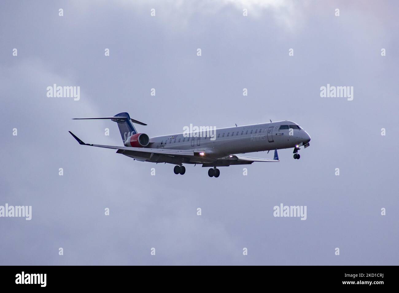 SAS Scandinavian Airlines Bombardier Mitsubishi CRJ-900 aircraft as ...