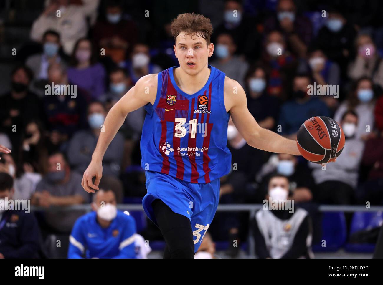 Rokas Jokubaitis during the match between FC Barcelona and ASVEL Lyon ...