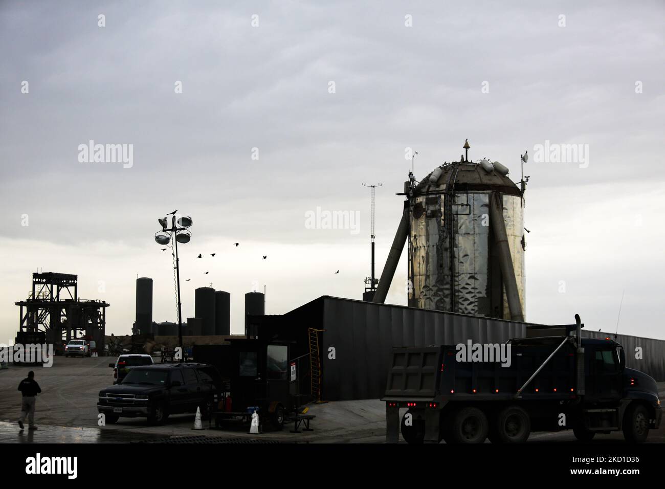 Starhopper, Starship's earliest and retired prototype, looks over ...