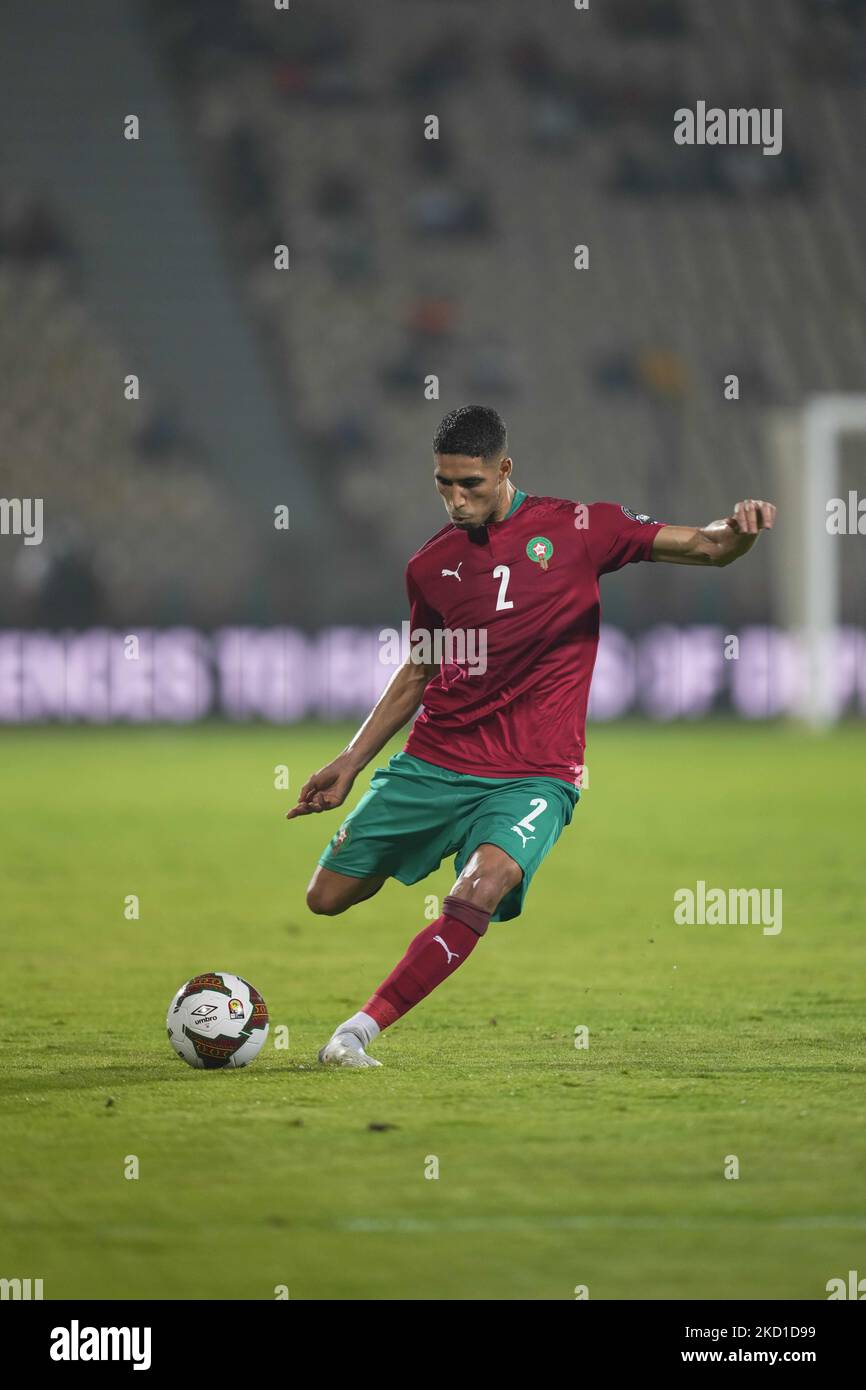 Achraf Hakimi of Morocco scoring their second goal during Morocco ...