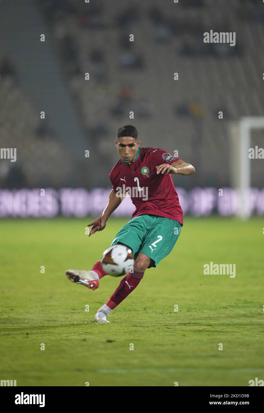 Achraf Hakimi of Morocco scoring their second goal during Morocco ...