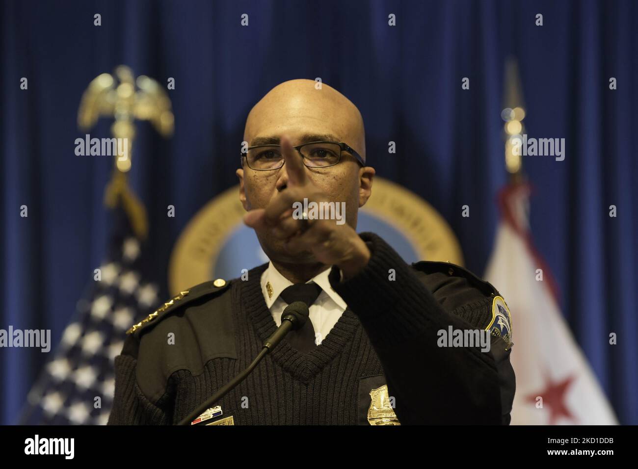 DC Metropolitan Police Department Chief Robert Contee speaks about of ...