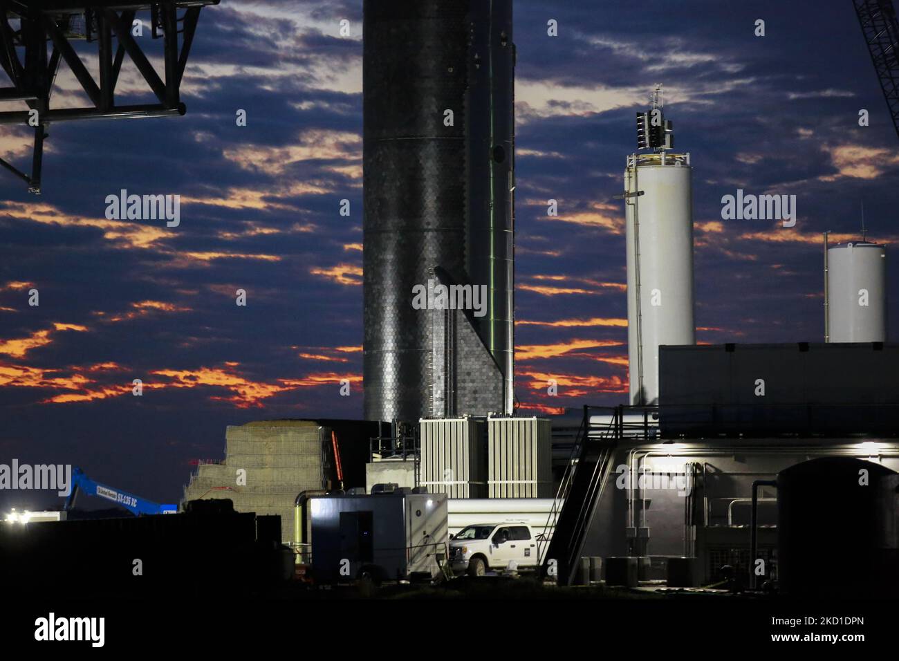 SpaceX Starship at sunset. (Photo by Reginald Mathalone/NurPhoto Stock ...
